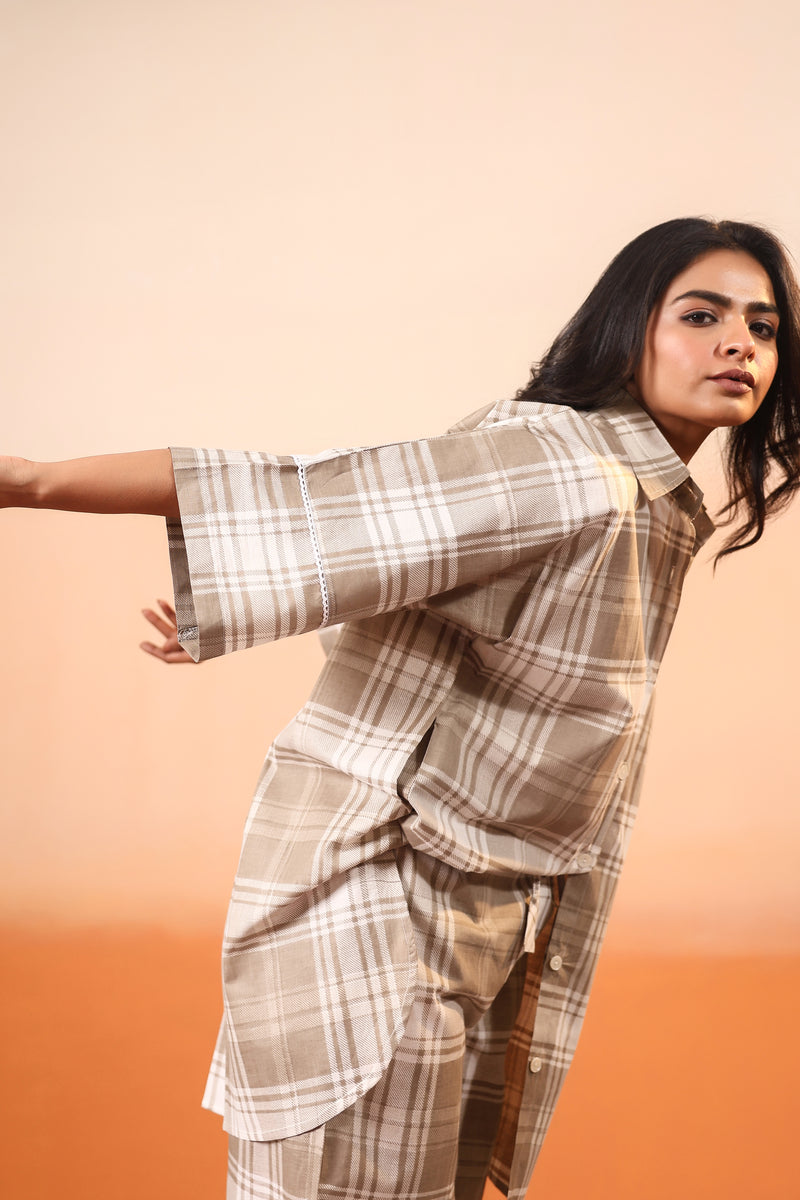 Desert Plaid Cotton Coord Set – Manvaar Jaipur